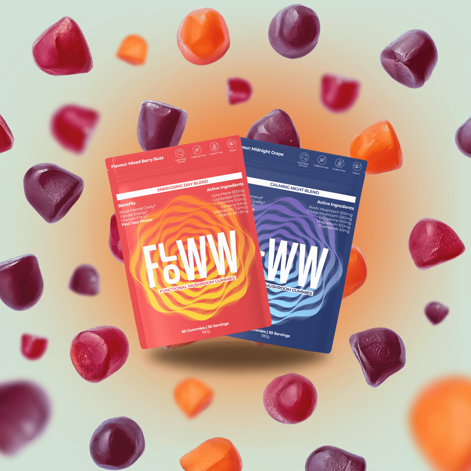 Floww Gummies - Functional Mushroom and Nootropic Gummies